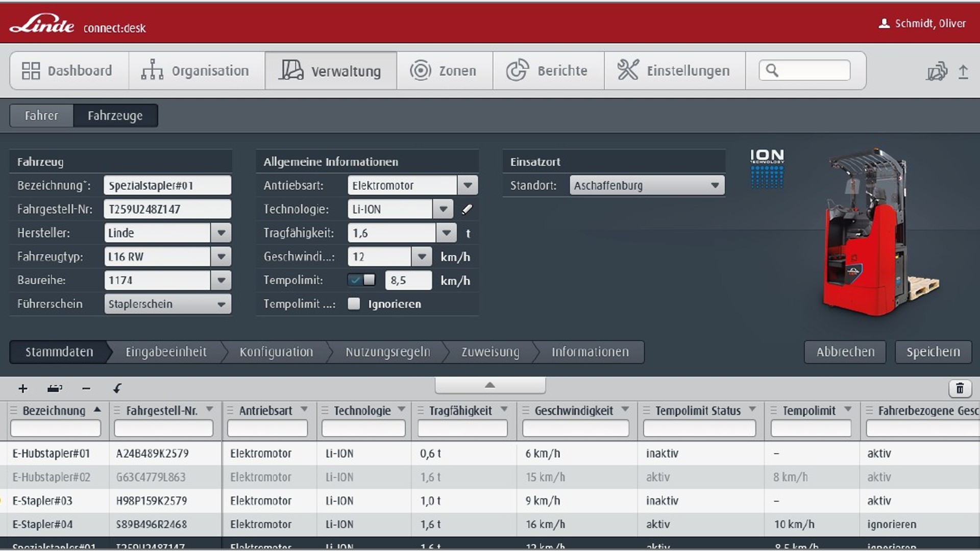 Flottenmanagement für Gabelstapler mit Linde Schweiz